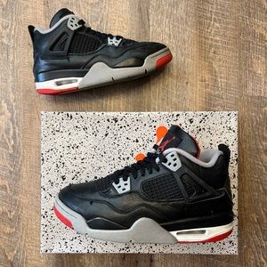 Jordan | Shoes | Nike Air Jordan 4 Iv Retro Gs Bred Reimagined Black ...